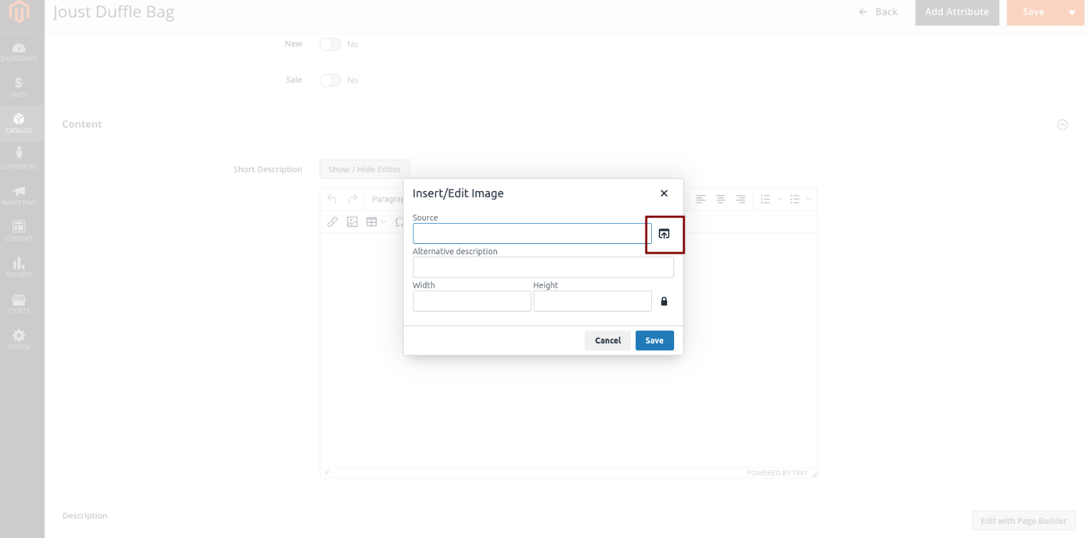 [Issue] file upload issue in WYSIWYG editor on product page · Issue #38026 · magento/magento2 ...
