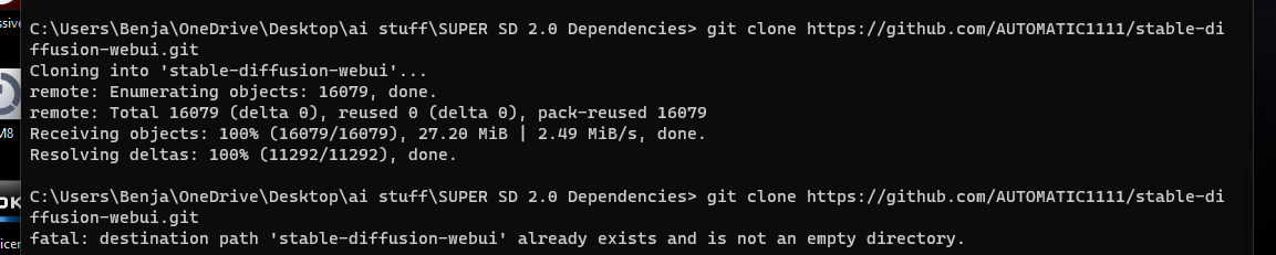 Install issues? got this message... please help. · AUTOMATIC1111 stable-diffusion-webui ...