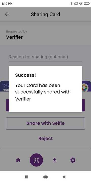 Sharing device is not projecting sucessful message after sharing a VC · Issue #238 · mosip/inji ...
