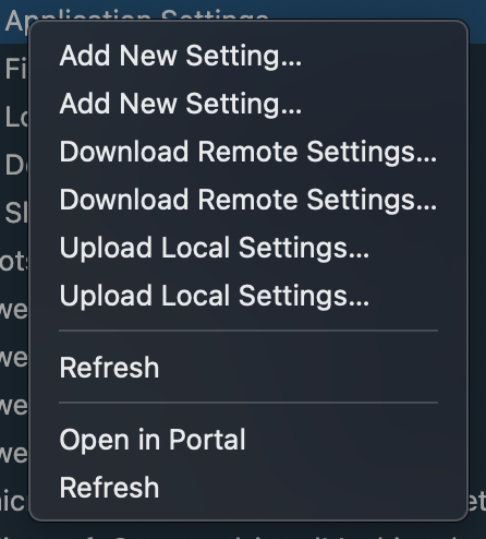 Duplicate context menu items for app settings · Issue #154 · microsoft/vscode ...