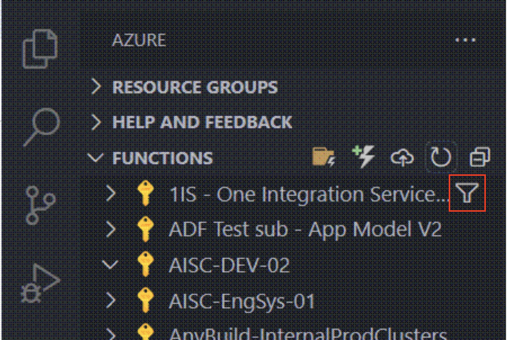 A11y_Azure Tools for VS Code_Azure Function_Refresh_Screenreader: JAWS is not announcing the ...