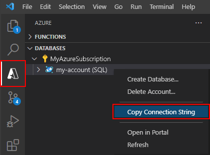 Azure Cosmos noSql isn't showing · Issue #2096 · microsoft/vscode-cosmosdb · GitHub