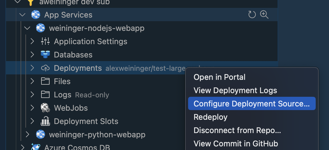 Issue 2418 · Microsoft Vscode Azureappservice · Github