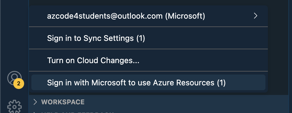 Azure for Students: Cannot list subscriptions - only see "Select Subscriptions" after logging ...