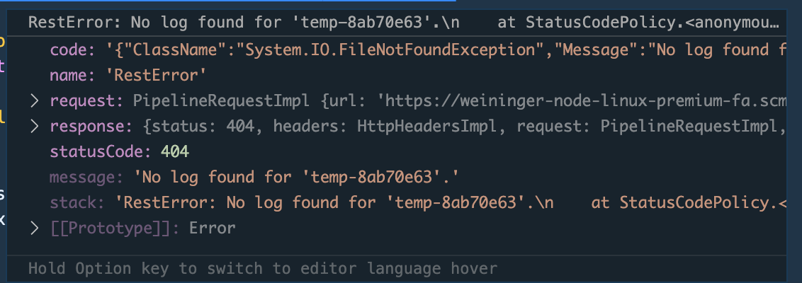 "No log found" error occurs when deploying · Issue #3793 · microsoft/vscode-azurefunctions · GitHub