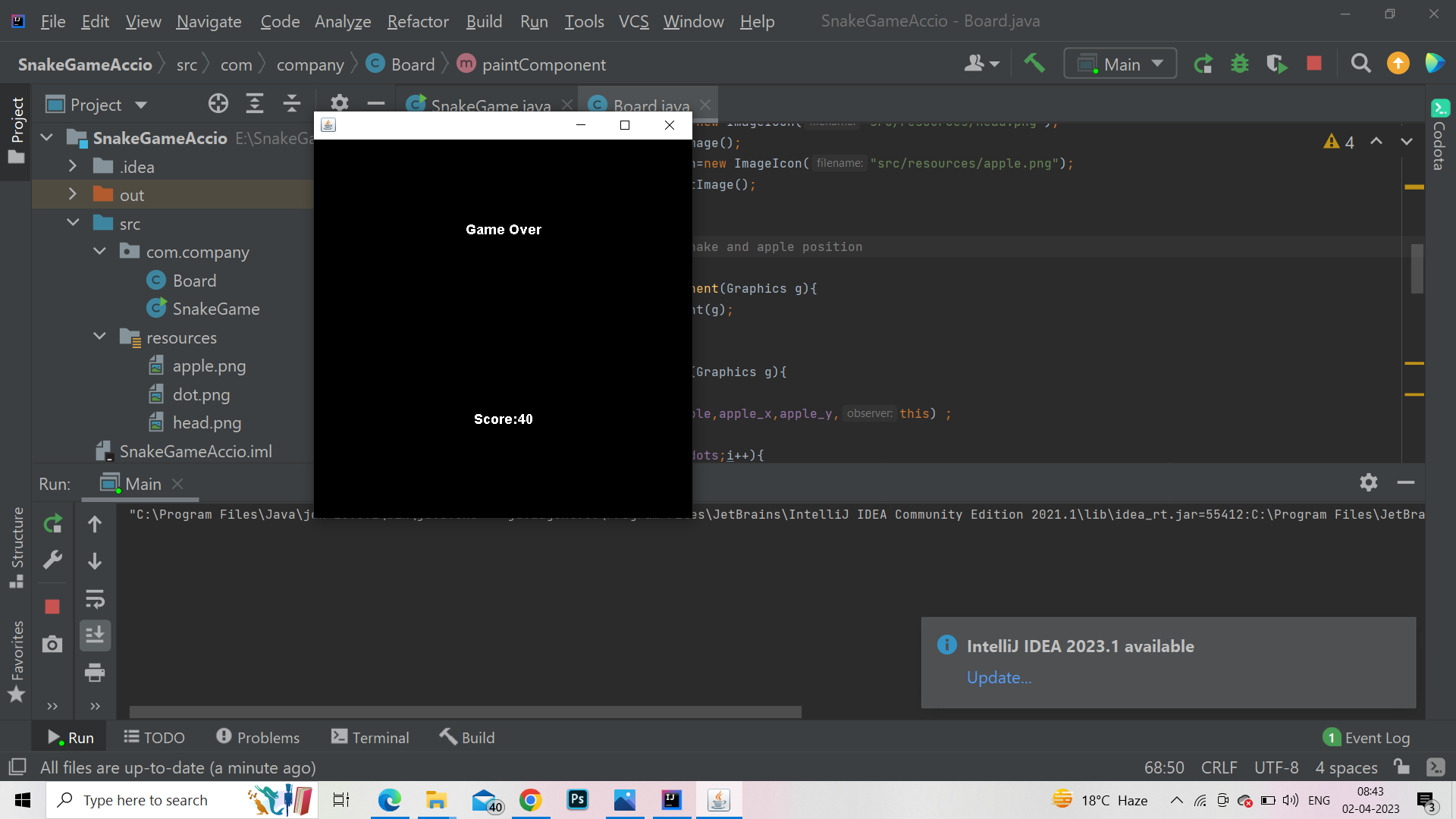 GitHub - codingbuz/snake-Game: This project Develop in java using Swing.