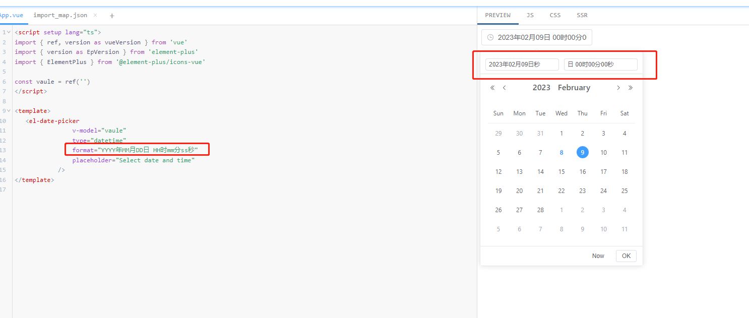 [Component] [date-picker] DateTimePicker组件，日期格式：YYYY年MM月DD日 HH时mm分ss秒，日历组件下拉中的顶部日期及时间input部位 ...