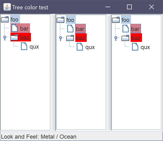 FlatLaf doesn't allow to set background color of tree nodes · Issue #183 · JFormDesigner/FlatLaf ...