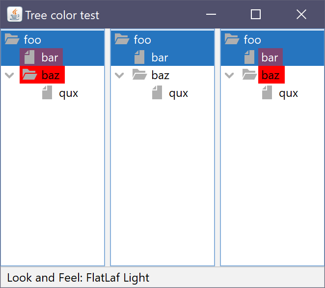 FlatLaf doesn't allow to set background color of tree nodes · Issue #183 · JFormDesigner/FlatLaf ...