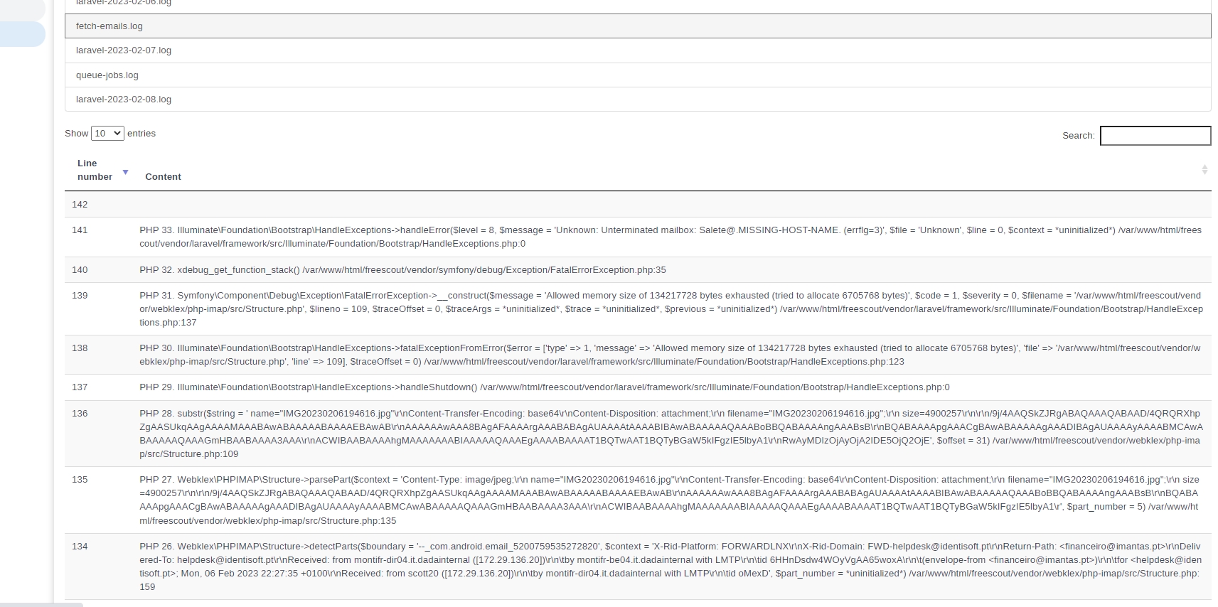 INBOX; Error: Warning: MIME header encountered in non-MIME message ...