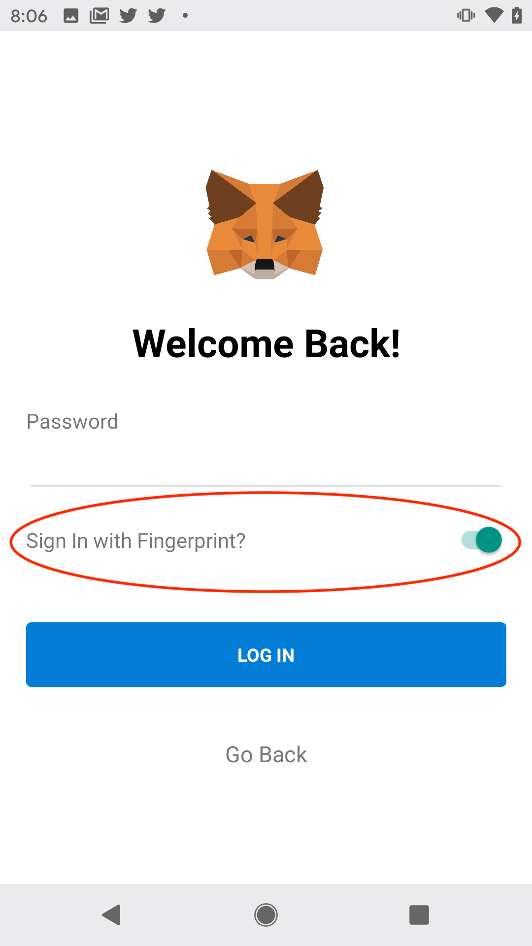 "Authentication required" on Android · Issue #1177 · MetaMask/metamask-mobile · GitHub