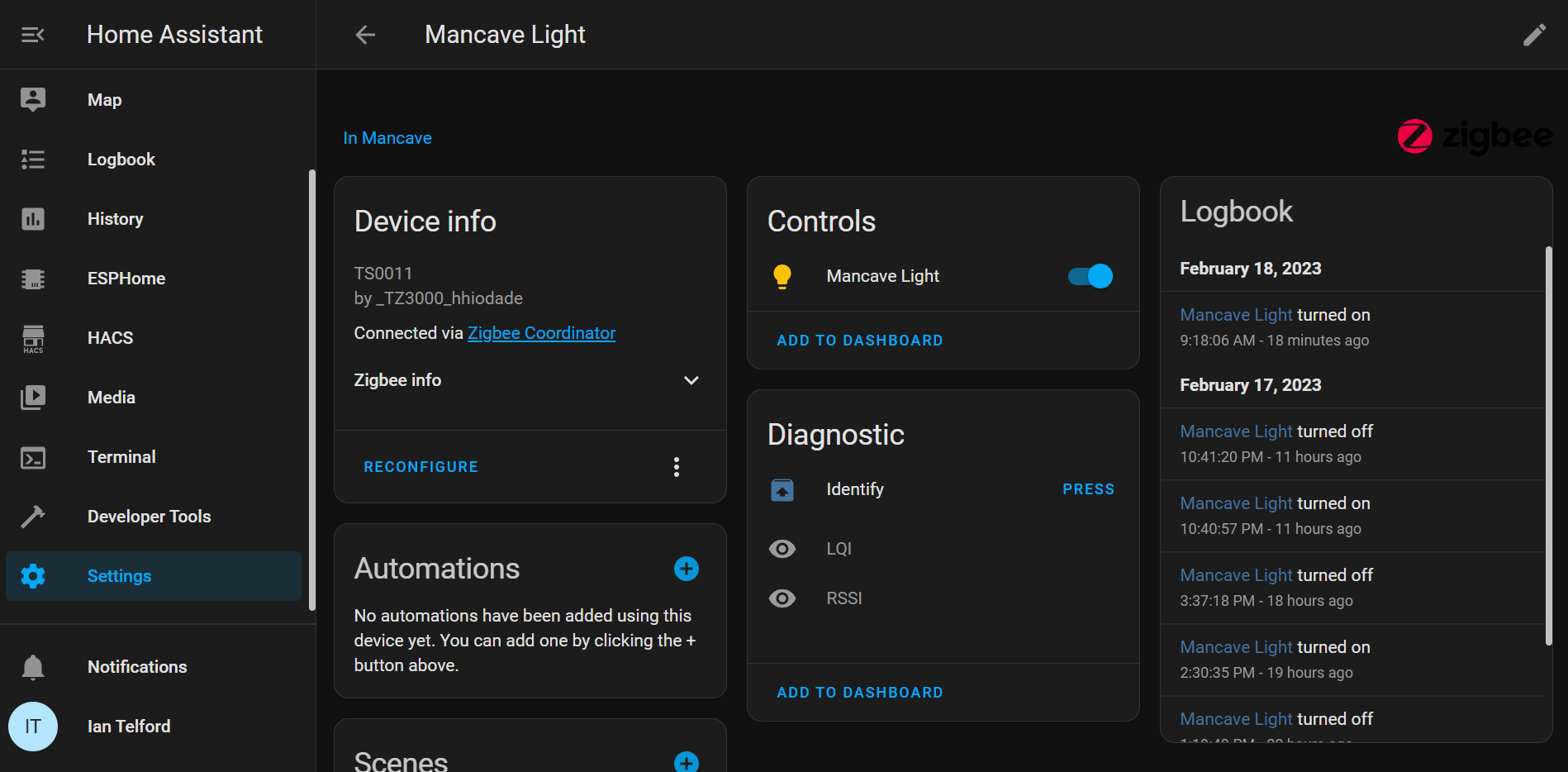 [Device Support Request] Missing backlight mode entity in ZHA for ...