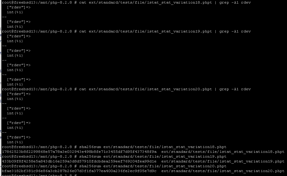 Failed Test Exist In Make Test On Freebsd13 Test Lstat And Stat Functions Usage Variations