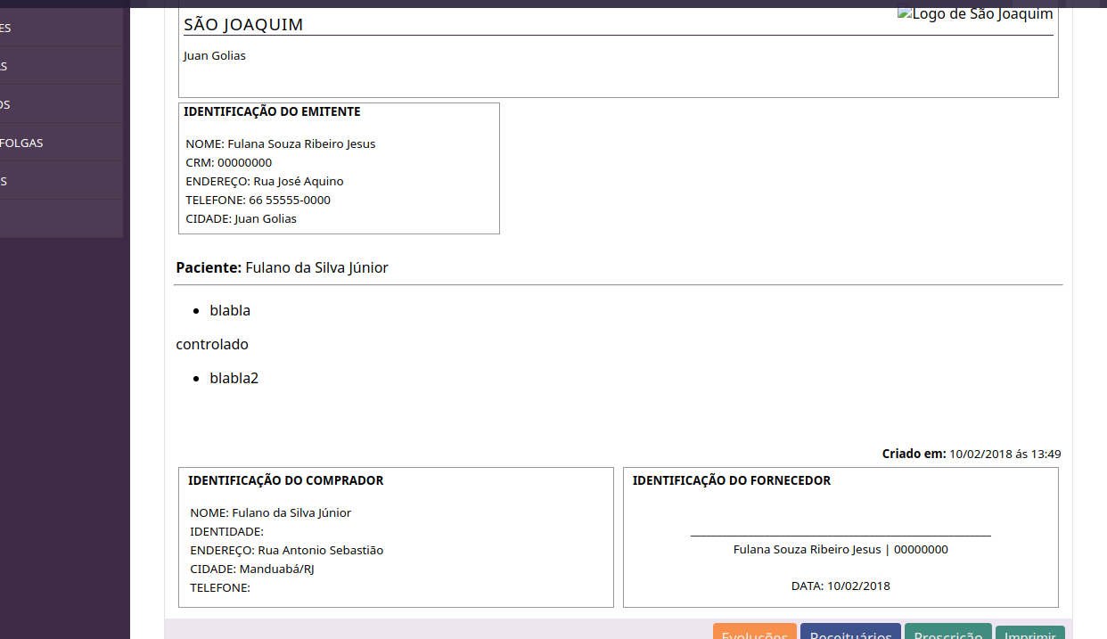 Receituário Controlado · Issue #16 · leonardovilarinho/prontuario-sus ...