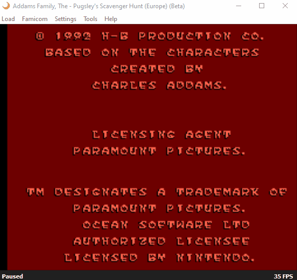 [NES] Left display is not rightwith Addams Family, The - Pugsley's ...