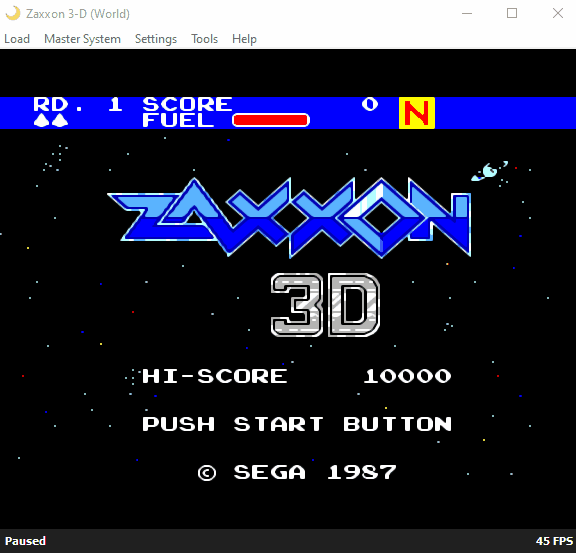 [Master System] Shaking screens with Zaxxon 3-D (World)... · Issue #828 · ares-emulator/ares ...