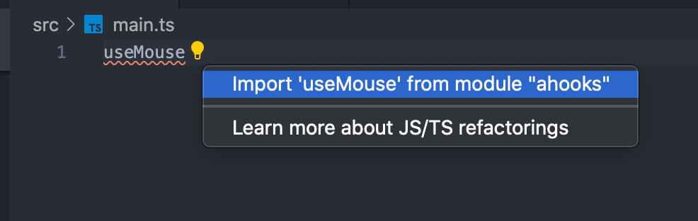 ahooks 的声明在 vscode里有些奇怪 · Issue #656 · alibaba/hooks · GitHub