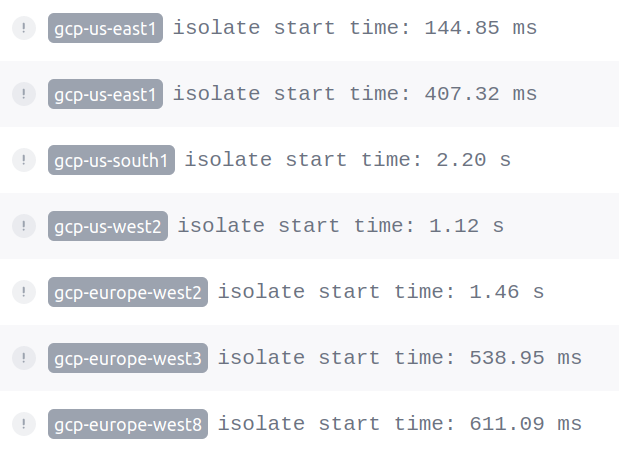 Highly inconsistent isolate start times · Issue #505 · denoland/deploy_feedback · GitHub