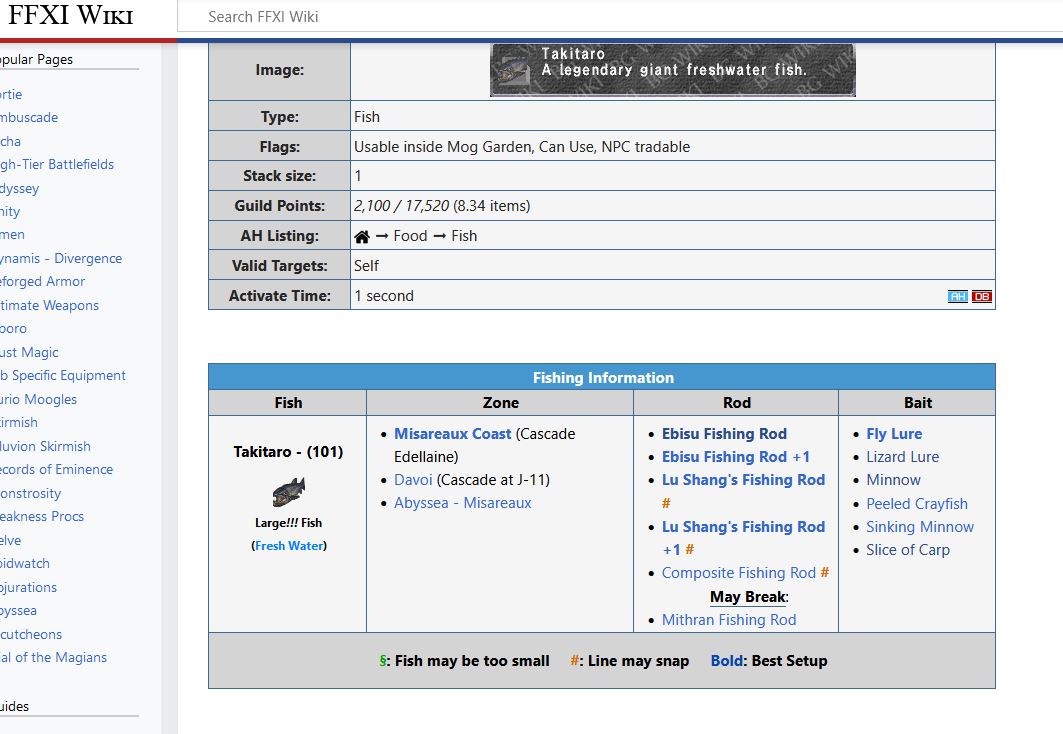 🐛[Fishing]Rod break even if it shouldnt · Issue #1035 · HorizonFFXI/HorizonXI-Issues · GitHub