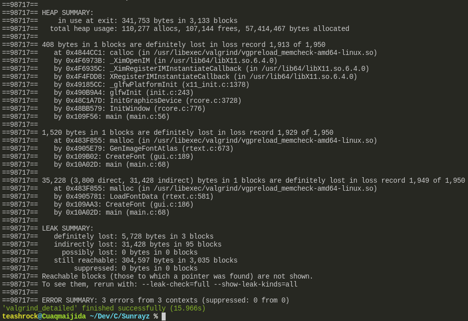 Rtext Valgrind Complains About Memory Errors · Issue 2089 · Raysan5 