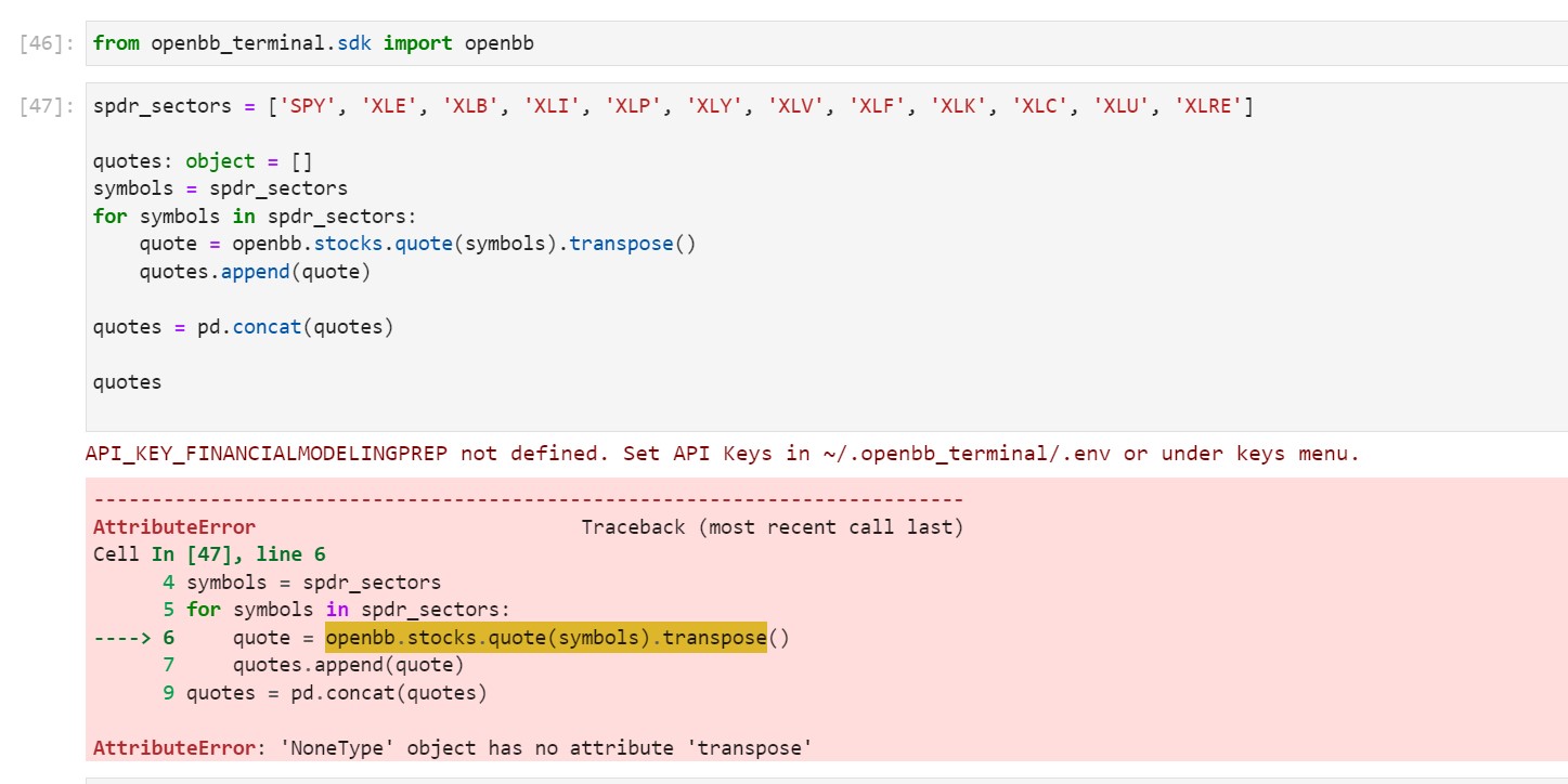 Bug · Issue 4529 · Openbb Financeopenbbterminal · Github