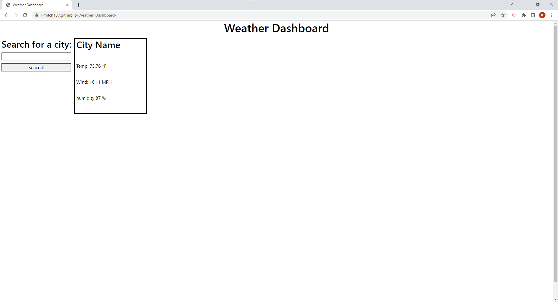 GitHub - KMitch137/Weather_Dashboard