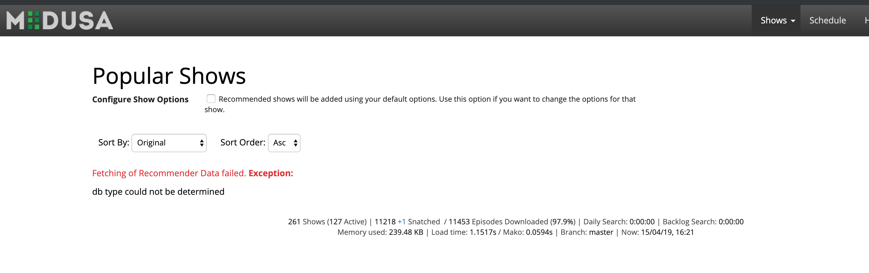 Popular Shows IMDB not working · Issue #6515 · pymedusa/Medusa · GitHub