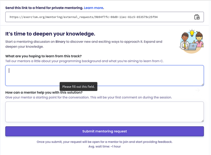 Express That Markdown Is Permitted In Mentoring Request Form · Issue 6233 · Exercismexercism 5009