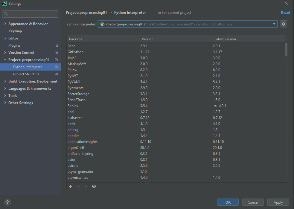 Environment not properly detected · Issue #225 · koxudaxi/poetry ...