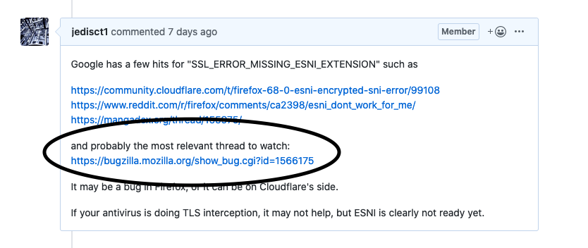 SSL_ERROR_MISSING_ESNI_EXTENSION · Issue #1110 · DNSCrypt/dnscrypt-proxy · GitHub