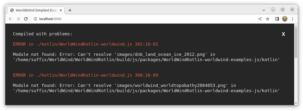 Resources are not copied into build/js folder when separate JS application uses library with ...