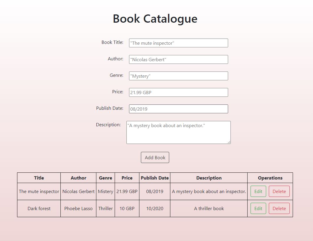 GitHub - PaulaHh/book-catalogue
