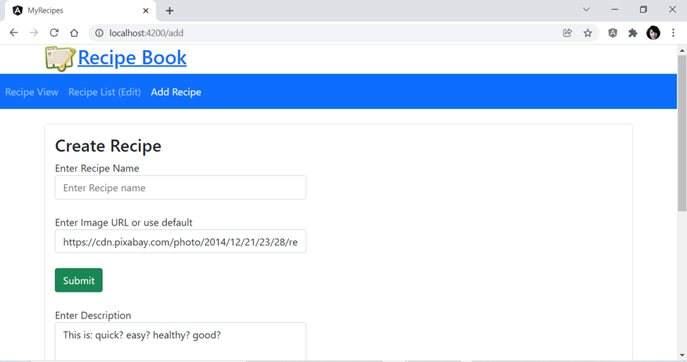 GitHub - bernicetempleman/Recipe-Book: P0
