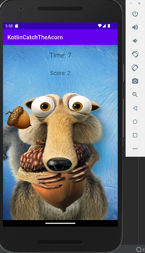 GitHub - mustafanarin/KotlinCatchTheAcorn