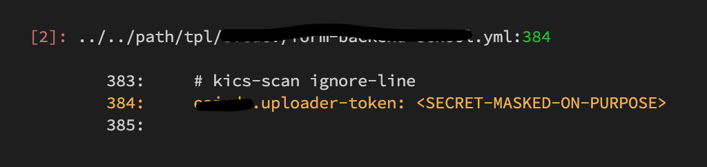 "kics-scan ignore" doesn't work as expected · Issue #6458 · Checkmarx/kics · GitHub
