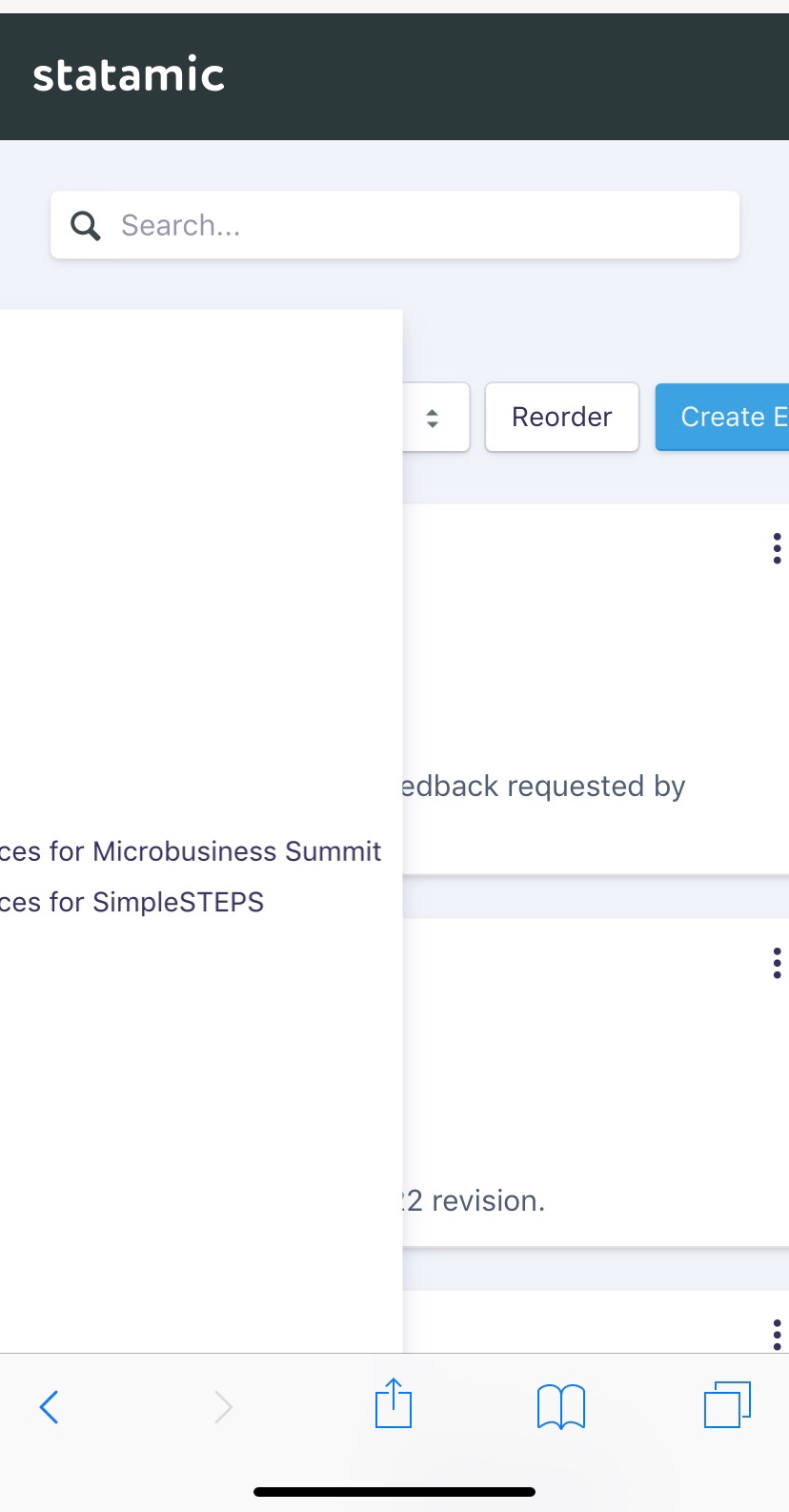 Long collection titles are not folding in mobile portrait view · Issue #2361 · statamic/v2-hub ...