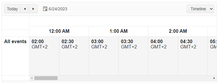 Date in "kendoSchedulerTimeSlotTemplate" with "kendo-scheduler-timeline-view" · Issue #3916 ...