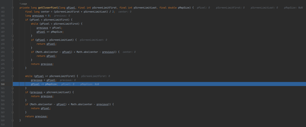 zoomToBoundingBox() neverending while cycle · Issue #1888 · osmdroid/osmdroid · GitHub