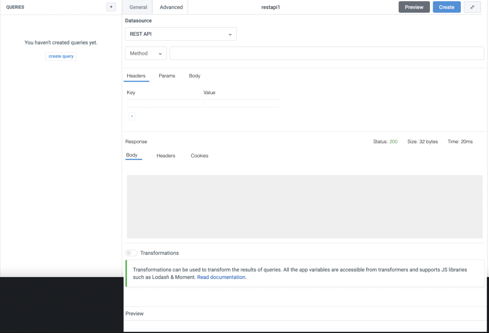 Feature Redesign REST Api Query Builder Issue 596 ToolJet ToolJet