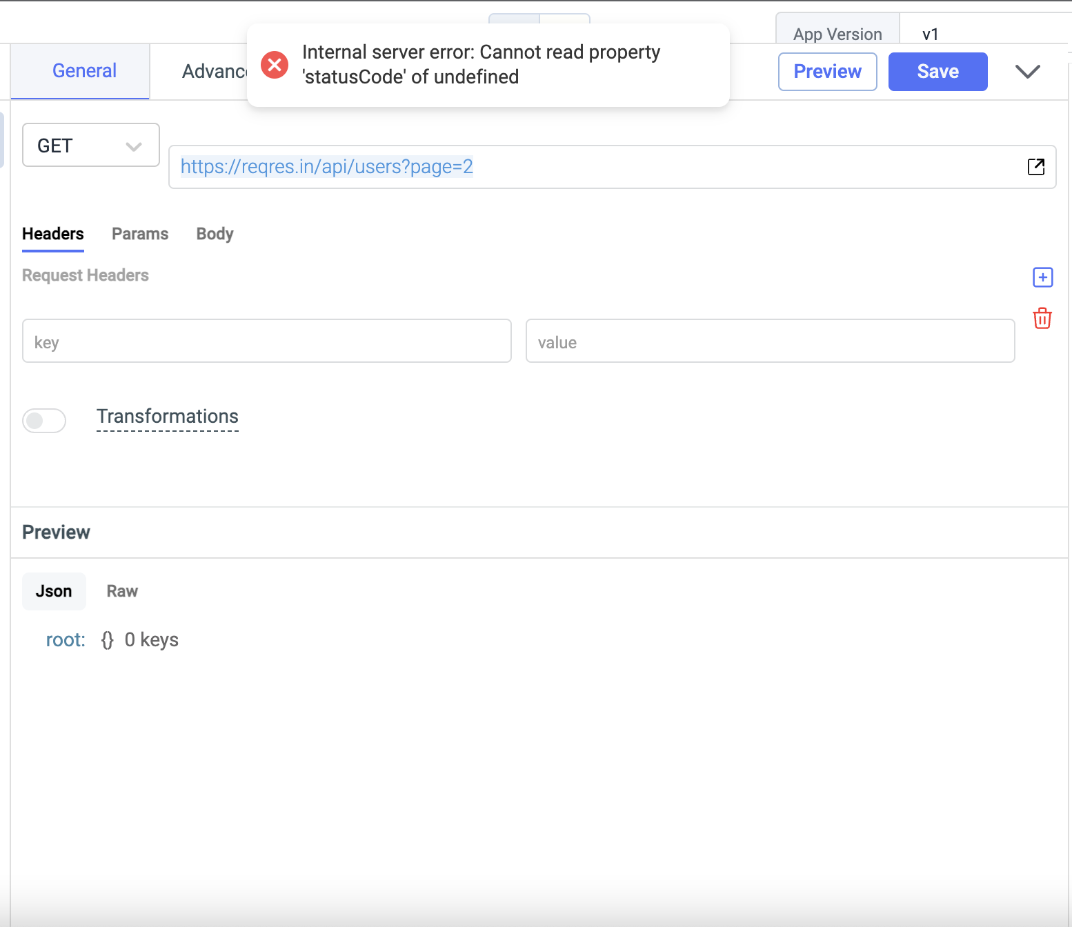 Unable to preview rest api request in query editor · Issue #2740 · ToolJet/ToolJet · GitHub