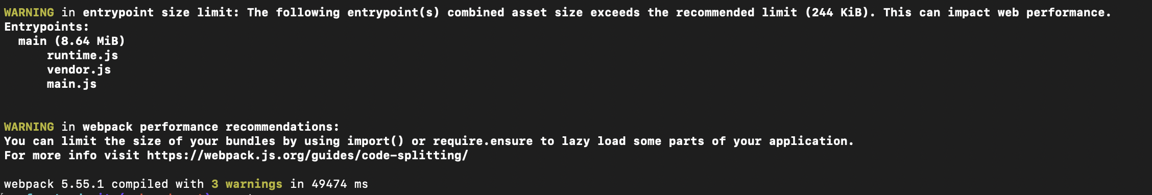 [Perf] Reduce webpack output bundle size · Issue #3784 · ToolJet ...