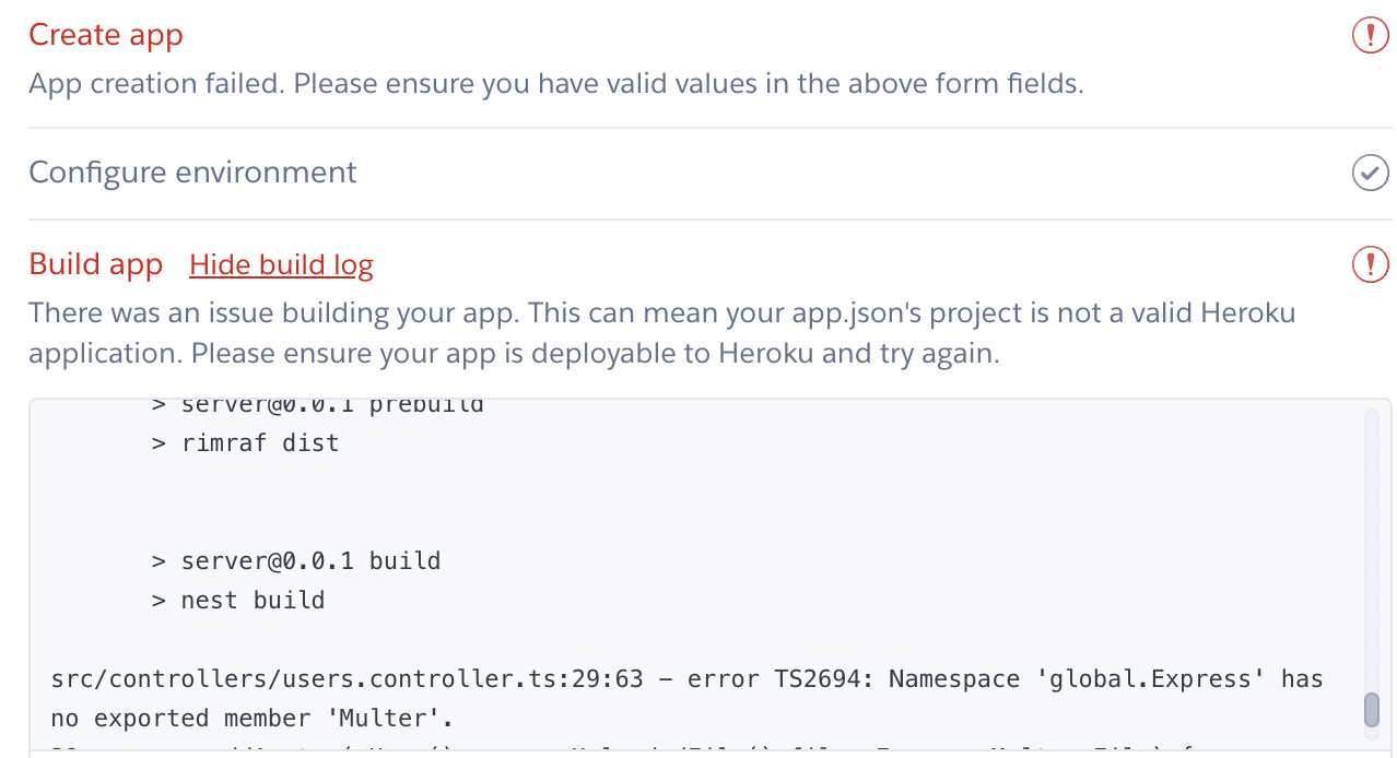Fix failing heroku deployment · Issue #3797 · ToolJet/ToolJet · GitHub