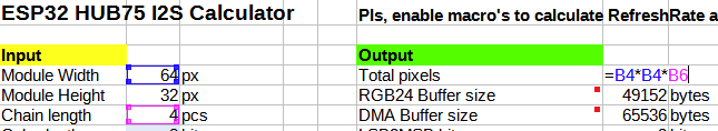 Excel calculator possible error · Issue #189 · mrcodetastic/ESP32-HUB75-MatrixPanel-DMA · GitHub