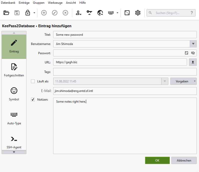 Customize Edit-Interface to include specific custom fields · Issue #8351 · keepassxreboot ...