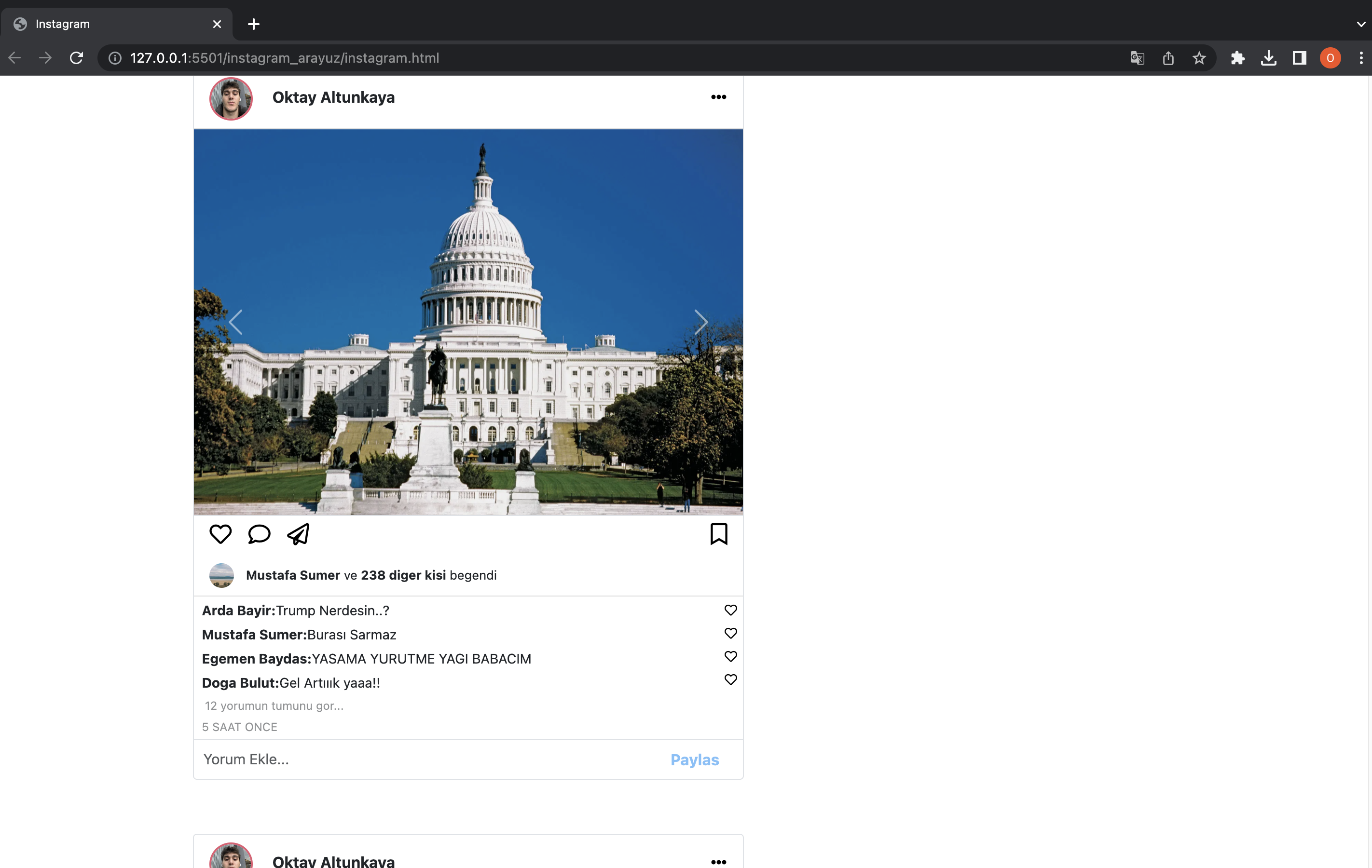GitHub - oktay379/Instagram_Home_Page: Created same instagram home page