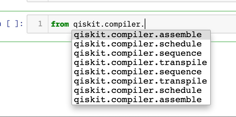 Autocomplete Lists Qiskit Modules Twice · Issue 5220 · Qiskitqiskit · Github