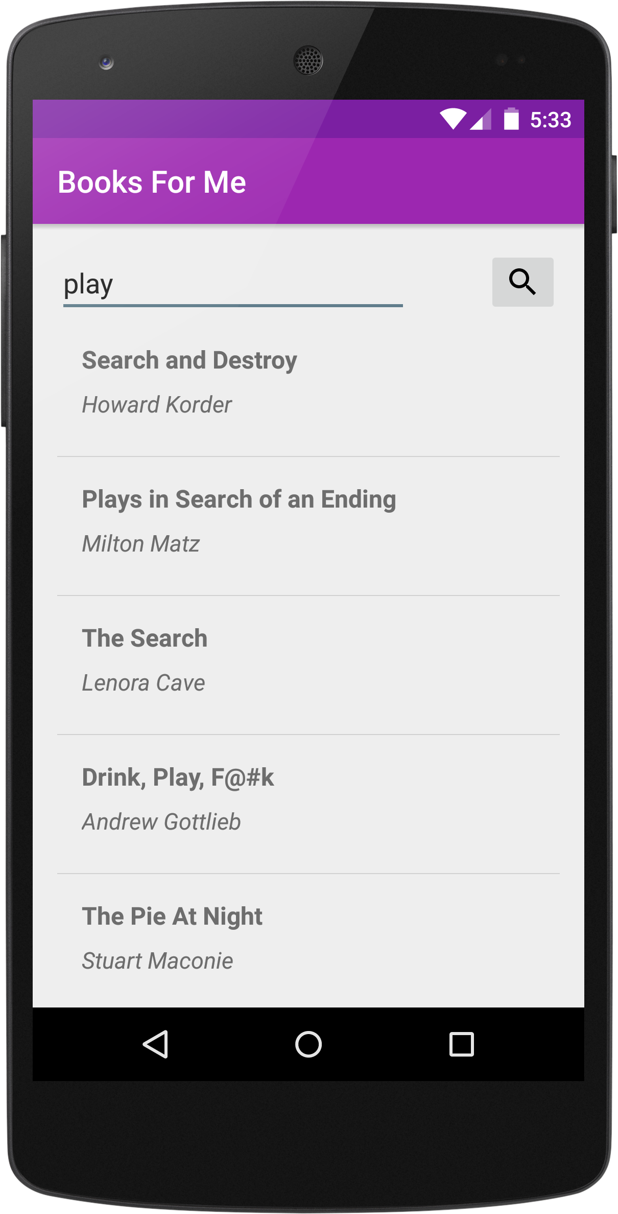 GitHub - ver2point0/Books-For-Me: Search for books by author or title