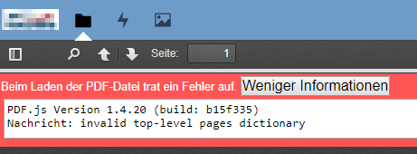 NC12, pdf.js "invalid top-level pages dictionary" · Issue #45 · nextcloud/files_pdfviewer · GitHub