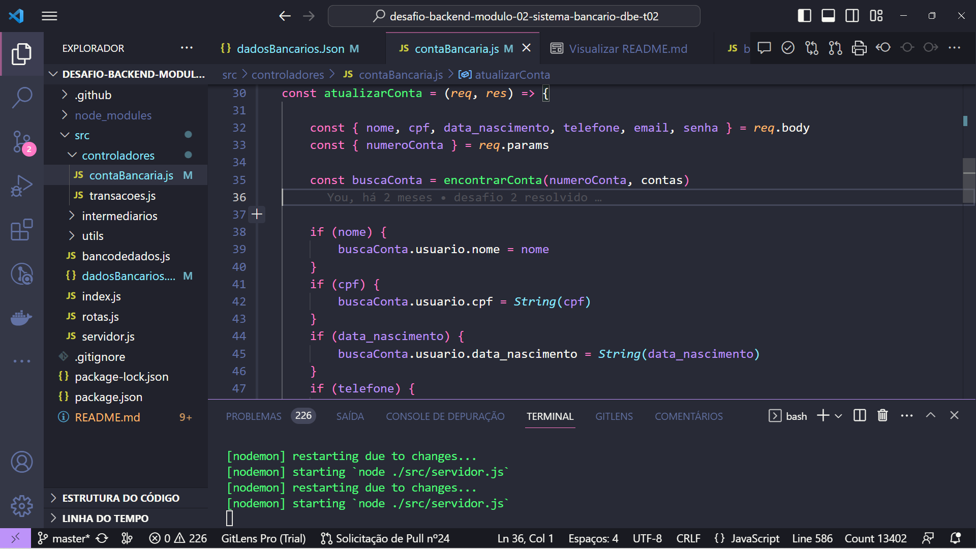 GitHub - arkanorun/contas-e-operacoes-bancarias