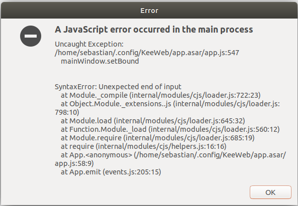 Java script error at update from 1.9.3 to 1.10.0 · Issue #1256 · keeweb/keeweb · GitHub